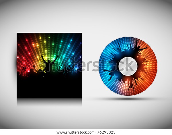 Cd Cover Design Template Party Vector Stock Vector (Royalty Free) 76293823