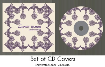 Cd Cover Flower Motif Stock Vector (Royalty Free) 73003315 | Shutterstock