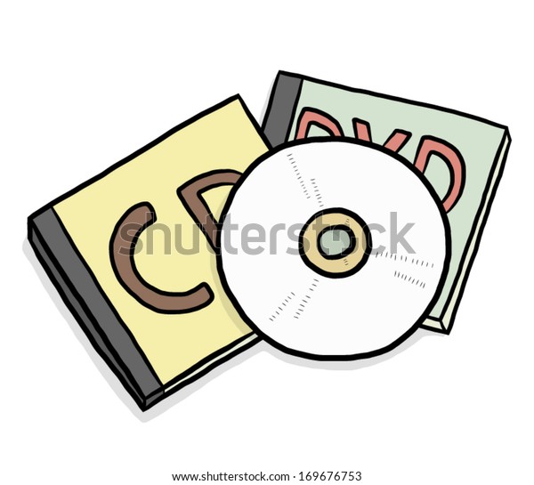 Cd Dvd Cassette Box Cartoon Vector 库存矢量图（免版税）169676753 | Shutterstock