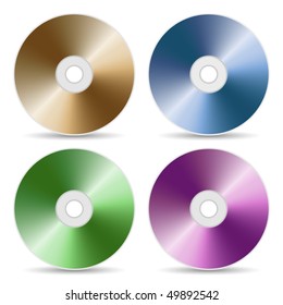 Blank Cd Rom Both Front Back Stock Illustration 39167056