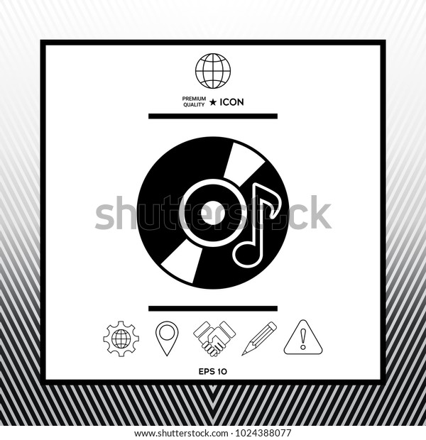 Cd Dvd Music Symbol Icon Stock Vector (Royalty Free) 1024388077 ...