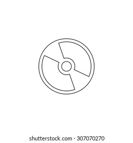 Cd Dvd Outline Black Simple Vector Stock Vector (Royalty Free ...