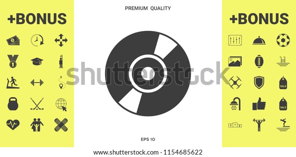 Cd Dvd Symbol Icon Stock Vector (Royalty Free) 1154685622