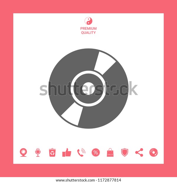 Cd Dvd Symbol Icon Stock Vector (Royalty Free) 1172877814