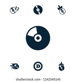 Cd Icon Collection 7 Cd Filled Stock Vector (Royalty Free) 1142545145 ...