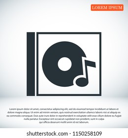 Cd Icon Stock Vector Illustration Flat Stock Vector (Royalty Free ...