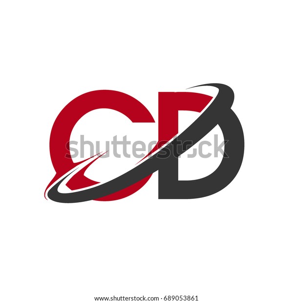 Cd Initial Logo Company Name Colored Stock Vector (Royalty Free) 689053861