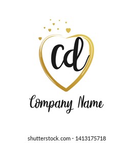Cd Initial Signature Logo Handwriting Logo Stock Vector (Royalty Free ...