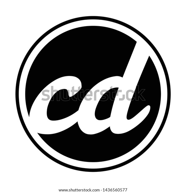 Cd Letter Logo Design C D Stock Vector (Royalty Free) 1436560577 ...
