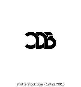 Cdb Letter Original Monogram Logo Design Stock Vector (Royalty Free ...