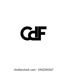 Cdf Letter Original Monogram Logo Design Stock Vector (Royalty Free ...