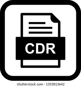 Cdr File Document Icon Stock Vector (Royalty Free) 1355813642 ...
