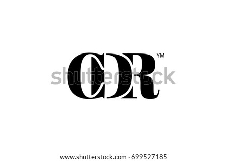 CDR Logo Branding Letter Vector Graphic Stock Vector (Royalty Free ...