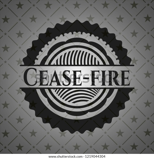 Ceasefire Dark Emblem Retro Stock Vector (Royalty Free) 1219044304 ...