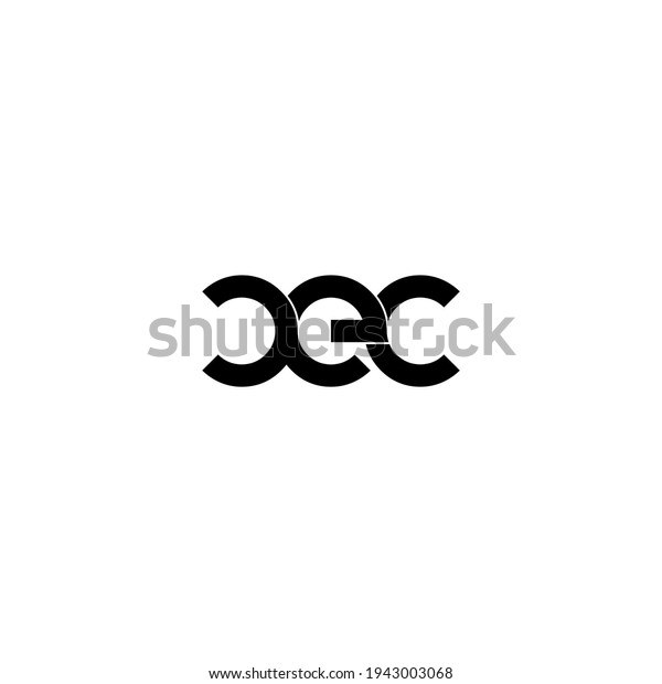 Cec Letter Original Monogram Logo Design Stock Vector (Royalty Free ...