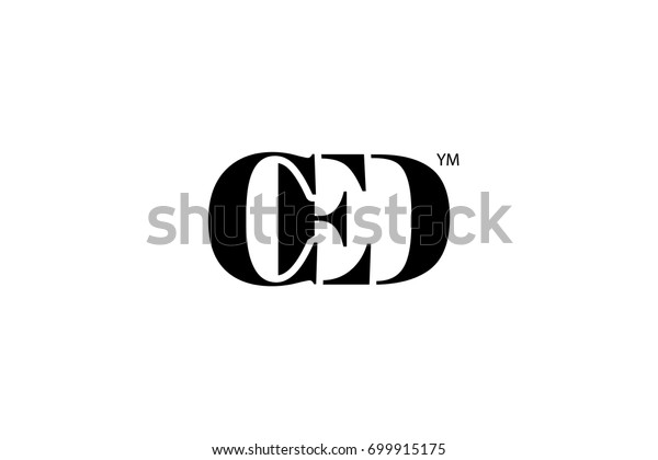 Ced Logo Branding Letter Vector Graphic Stock Vector (Royalty Free ...