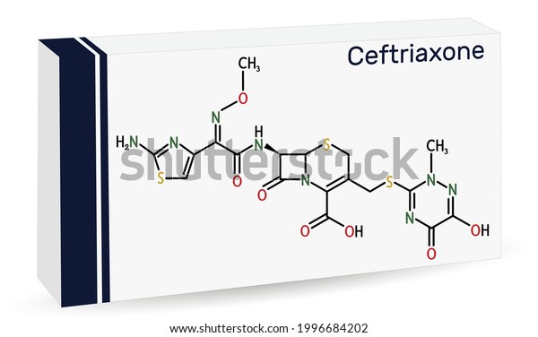 Ceftriaxone Molecule Broadspectrum Thirdgeneration Cephalosporin ...