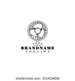 Ceiling Fan Cartoon Logo Design Template Stock Vector (Royalty Free ...
