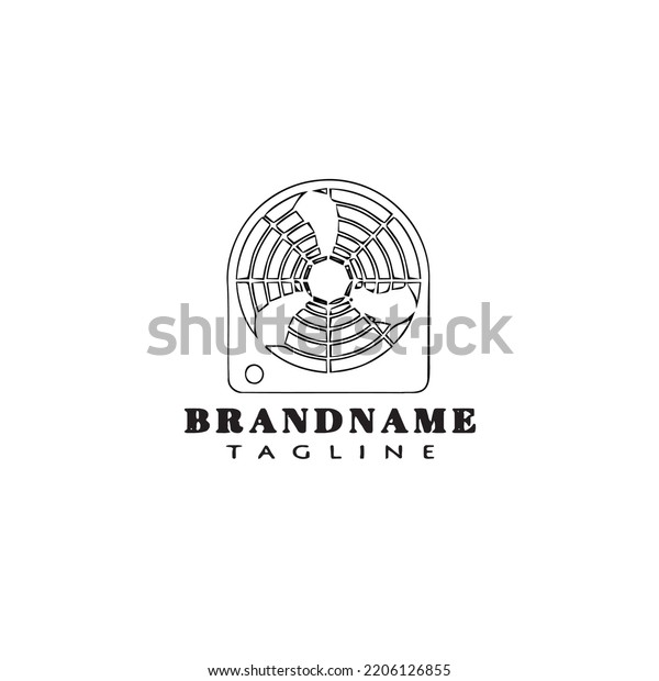 Ceiling Fan Cartoon Logo Design Simple Stock Vector (Royalty Free ...