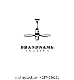 Ceiling Fan Classic Logo Design Template Stock Vector (Royalty Free ...