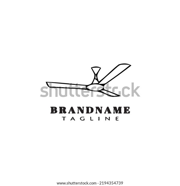 Ceiling Fan Unique Logo Design Template: เวกเตอร์สต็อก (ปลอดค่า ...