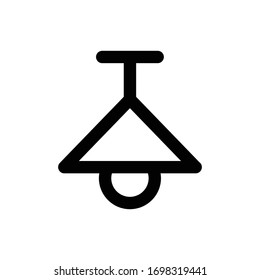 Ceiling Light Icon On White Background Stock Vector (Royalty Free ...
