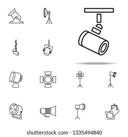 Ceiling Spot Icon Spotlight Icons Universal Stock Illustration 1340715296
