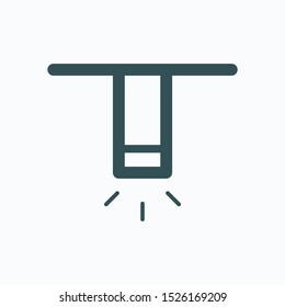 Ceiling Spot Linear Icon Spot Light Stock Vector (Royalty Free ...
