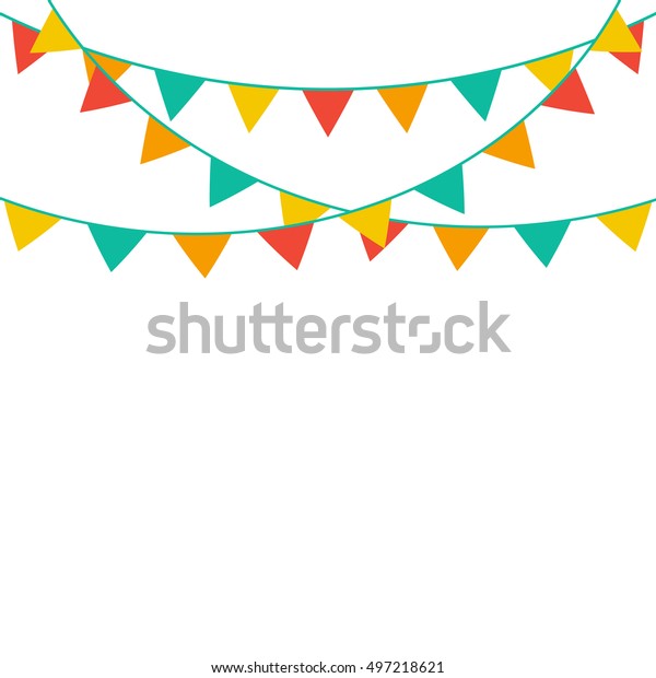 Celebrate Flags Stock Vector (Royalty Free) 497218621