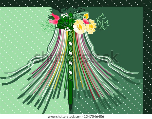 Celebrating May Day England Vector Design Stock Vector (Royalty Free ...
