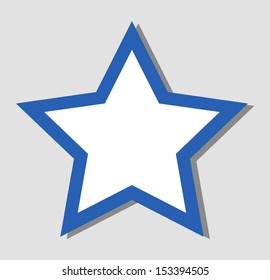 Star Shape Isolated On White Vector Stock Vector (Royalty Free) 353428304