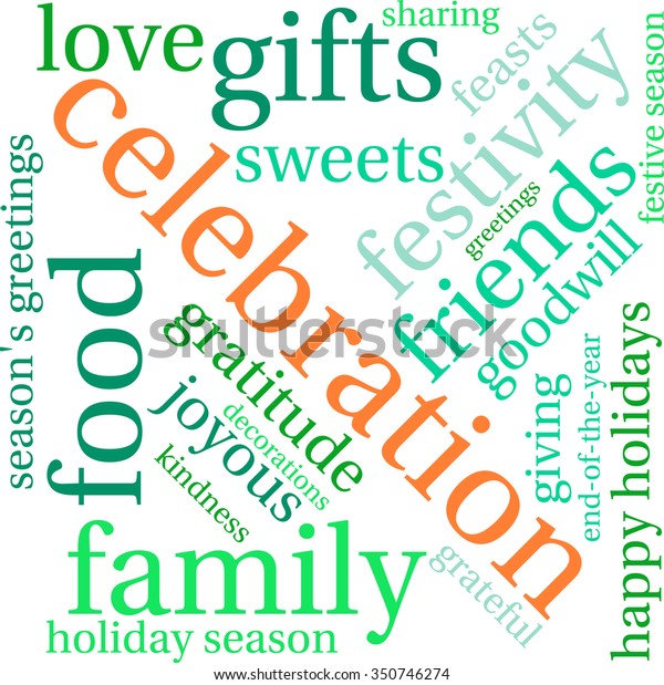 Celebration Word Cloud On White Background Stock Vector (Royalty Free ...