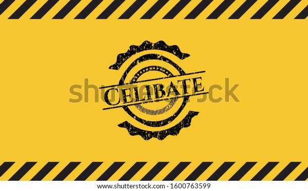 Celibate Grunge Warning Sign Emblem Vector: vector de stock (libre de ...