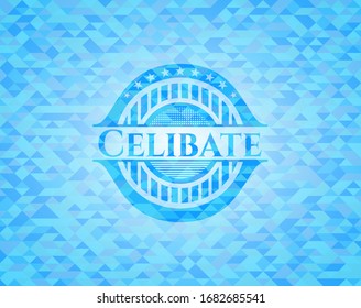 Celibate Light Blue Emblem Mosaic Background Stock Vector (Royalty Free ...