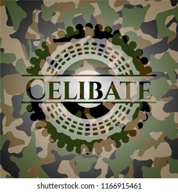 Celibate On Camo Pattern Stock Vector (Royalty Free) 1166915461 ...