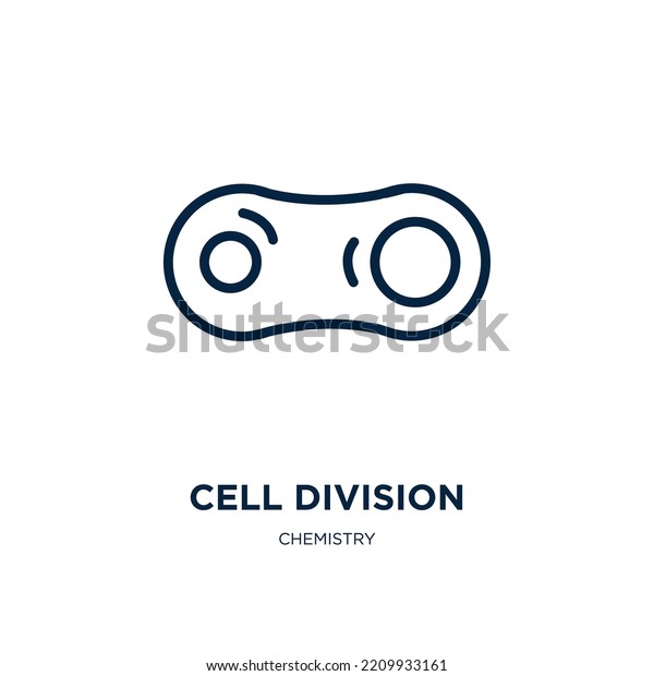 Cell Division Icon Chemistry Collection Thin Stock Vector (Royalty Free ...