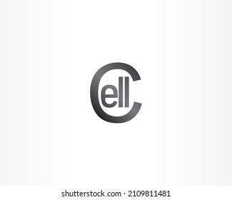 Cell Letter Icon Concept Logo Design Stock Vector (Royalty Free ...