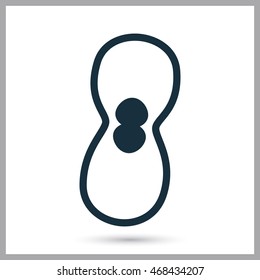 Cell Mitosis Icon On Background Stock Vector (Royalty Free) 468434207 ...