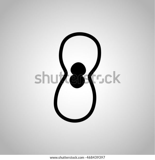 Cell Mitosis Icon On Background Stock Vector (Royalty Free) 468439397 ...