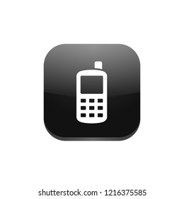Cell Phone App Icon Button Stock Vector (Royalty Free) 1900711156 ...