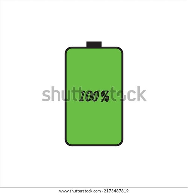 Cell Phone Battery Icon Logo Vector Stock Vector (Royalty Free ...