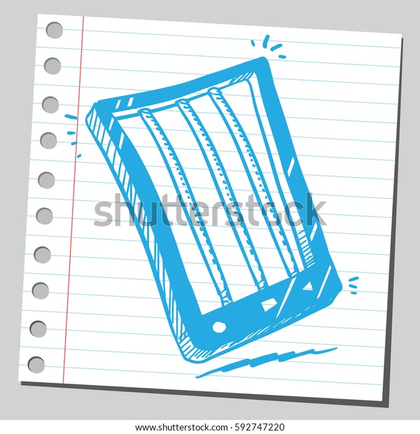 Cell Phone Prison Stock Vector (Royalty Free) 592747220 | Shutterstock