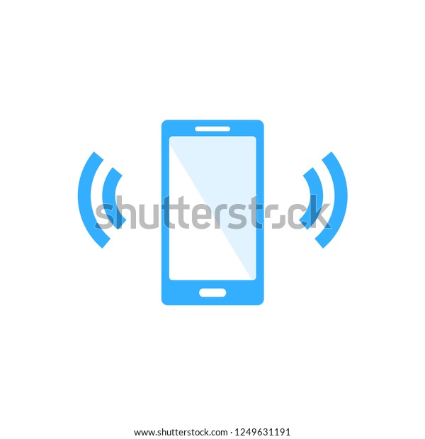 Cell Phone Ringing Icon Outline Vector Stock Vector (Royalty Free ...