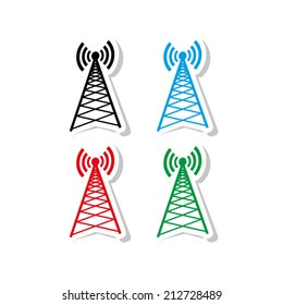 Cell Phone Tower Icon Vector: เวกเตอร์สต็อก (ปลอดค่าลิขสิทธิ์ ...