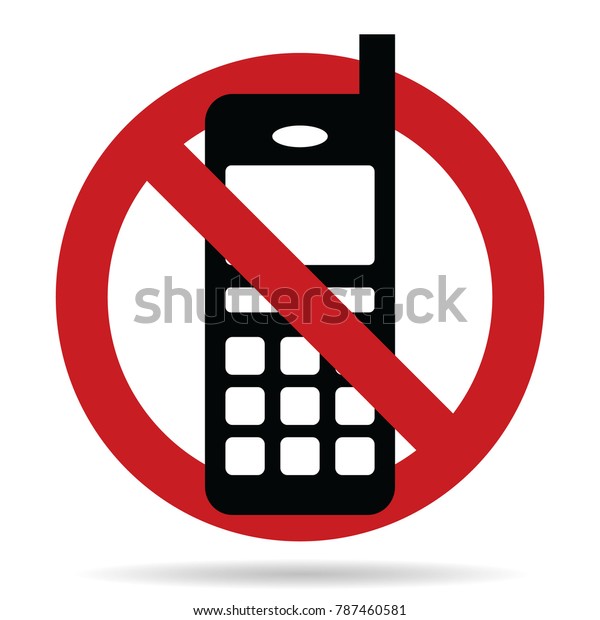 Cell Phone Use Prohibited Sign: เวกเตอร์สต็อก (ปลอดค่าลิขสิทธิ์ ...