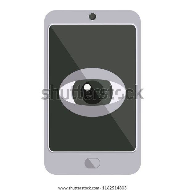 Cell Phone Watching You Graphic Vector Stock Vector (Royalty Free ...