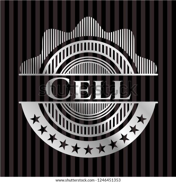 Cell Silver Emblem Badge Stock Vector (Royalty Free) 1246451353 ...