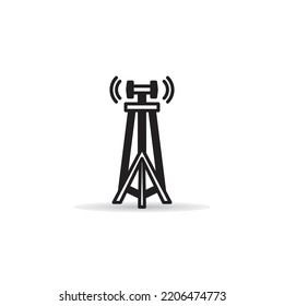Cell Site Tower Icon On White Stock Vector (Royalty Free) 2206474773 ...