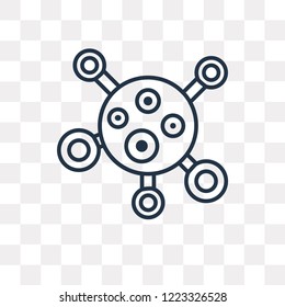 Cell Vector Outline Icon Isolated On Stock Vector (Royalty Free ...