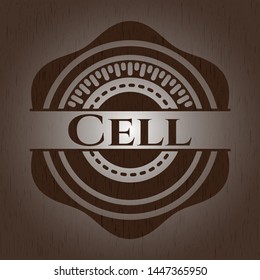 Cell Wood Icon Emblem Vector Illustration Stock Vector (Royalty Free ...